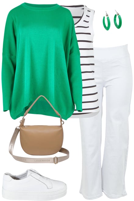 Haven Oasis Jumper With White – birdsnest
