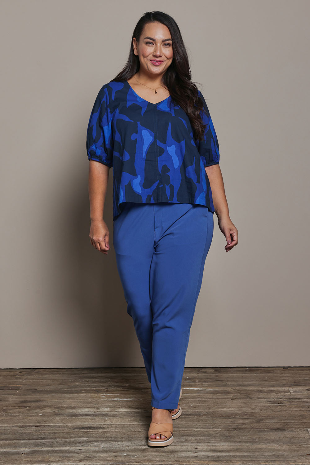 Belle bird Women's Blouses Blue Cotton Women's Fashion – birdsnest