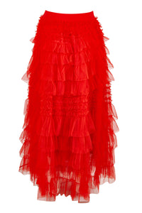 Brave & True Women's Long Skirts Red Party Women's Fashion – birdsnest