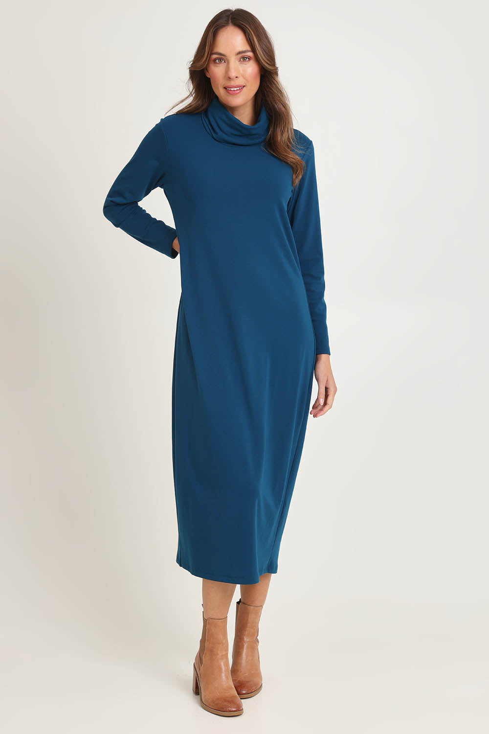 Weekend Cowl Maxi Dress – Jewel – birdsnest