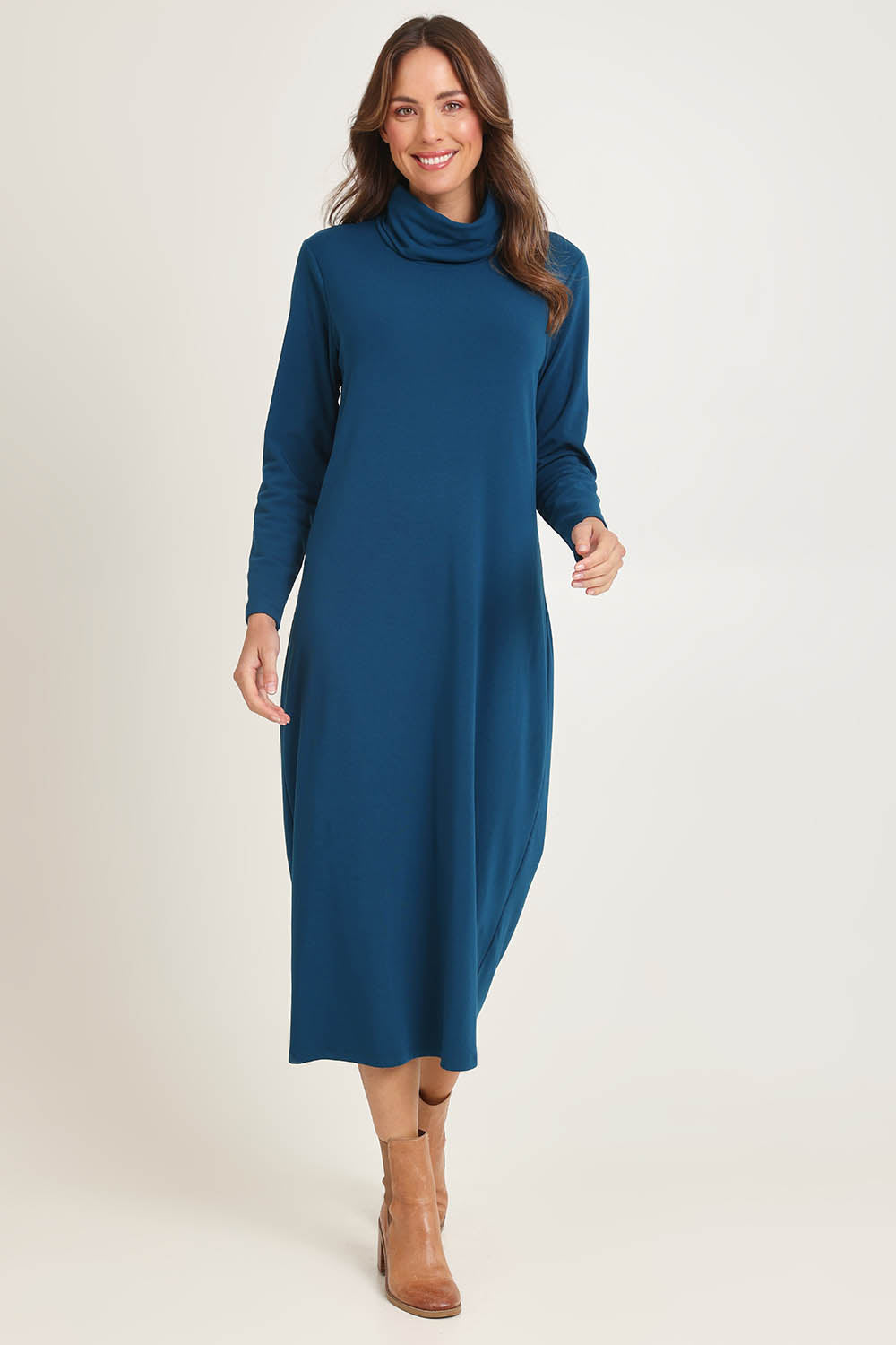Weekend Cowl Maxi Dress – Jewel – birdsnest