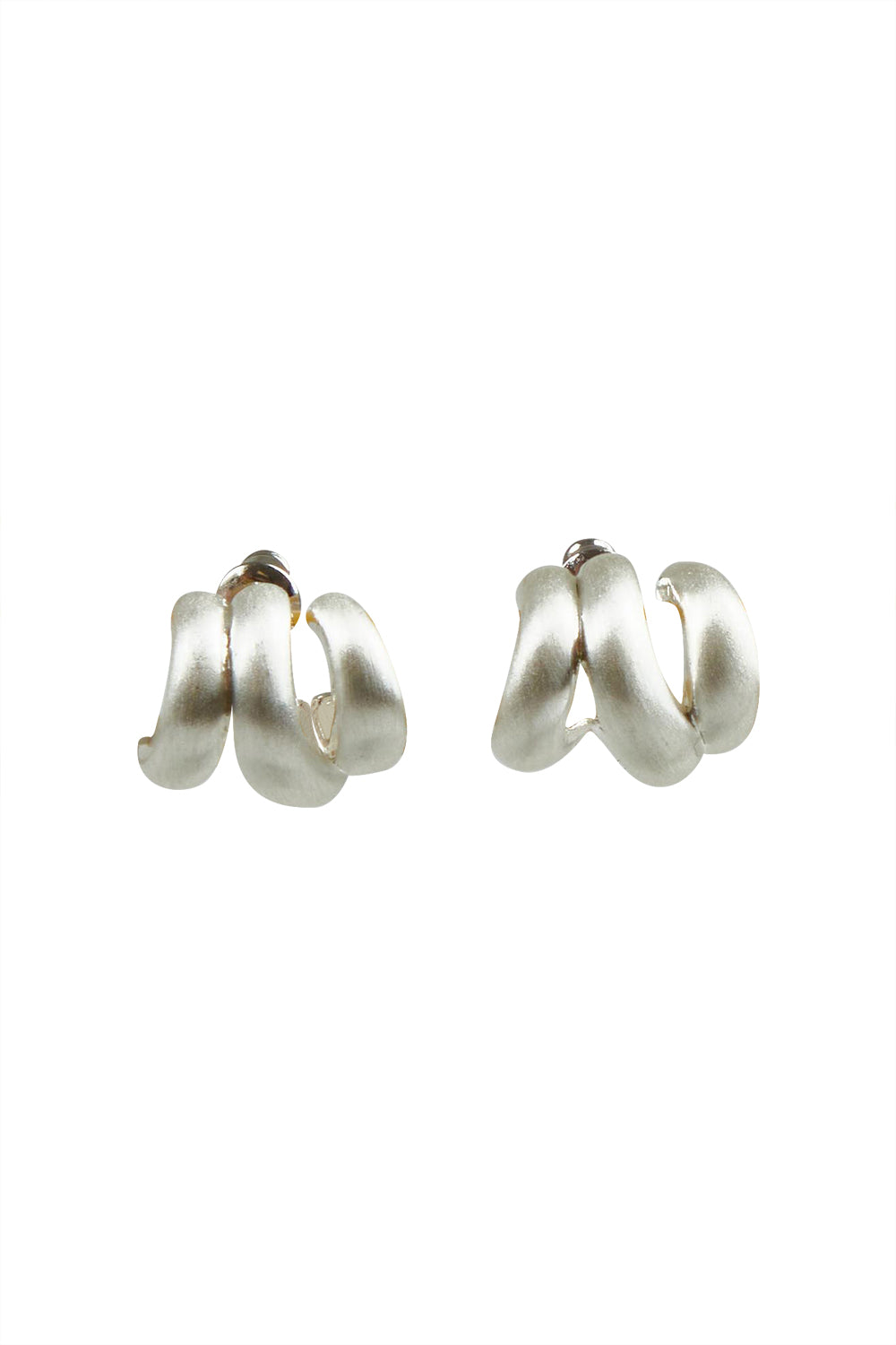 Eb & Ive Women's Satin Knot Cuff Earring in Silver – birdsnest