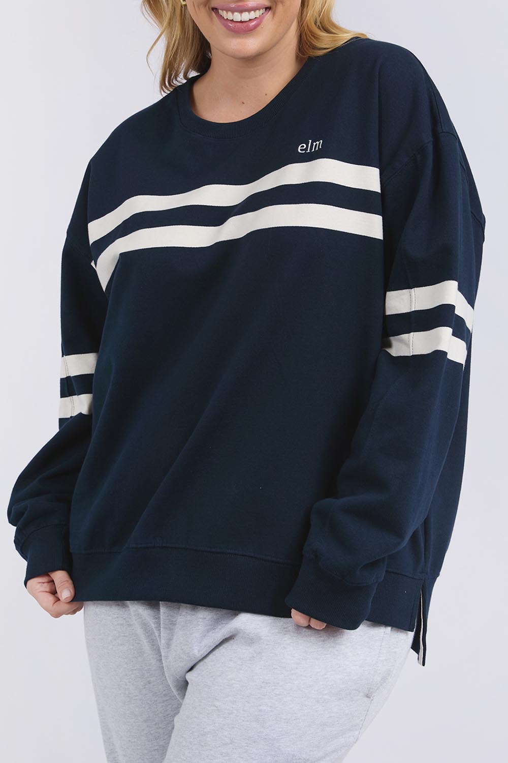 Elm Women's Jumpers Blue Travel Cotton Women's Fashion – birdsnest