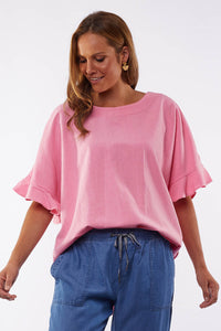 Elm Women's Blouses Pink Linen Women's Fashion – birdsnest