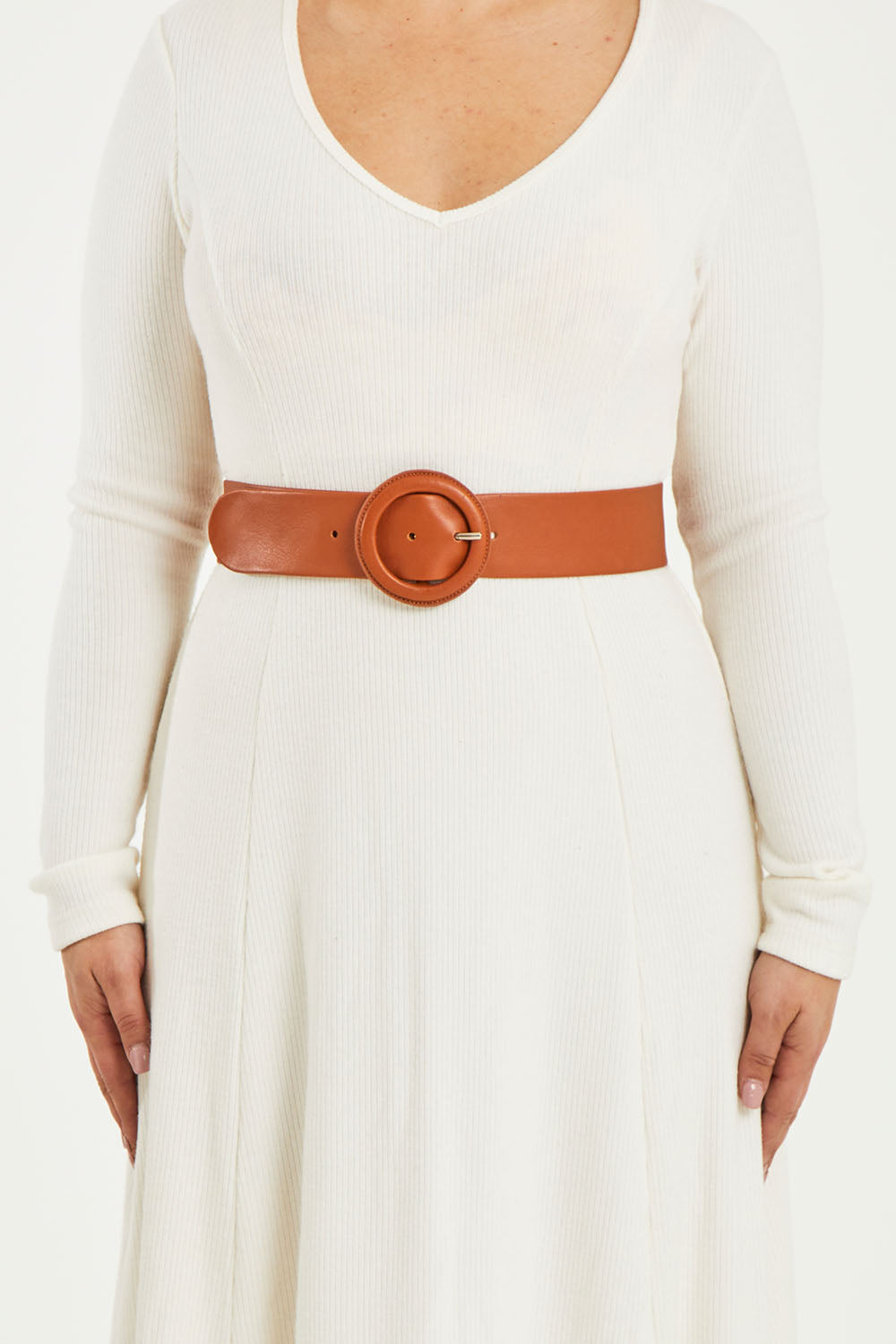 Loop Leather Co Women's Skye Wide Leather Waist Belt in Tan Neutrals ...