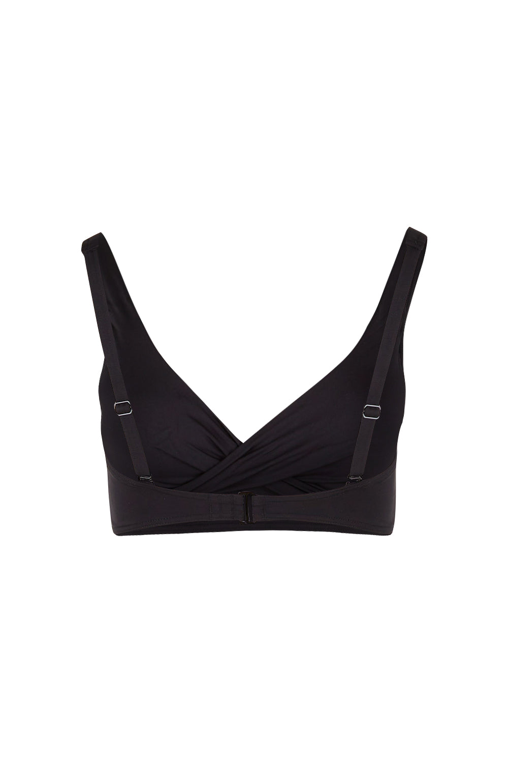 Sea Level Women's Cross Front Multifit Bra Top in Black – birdsnest