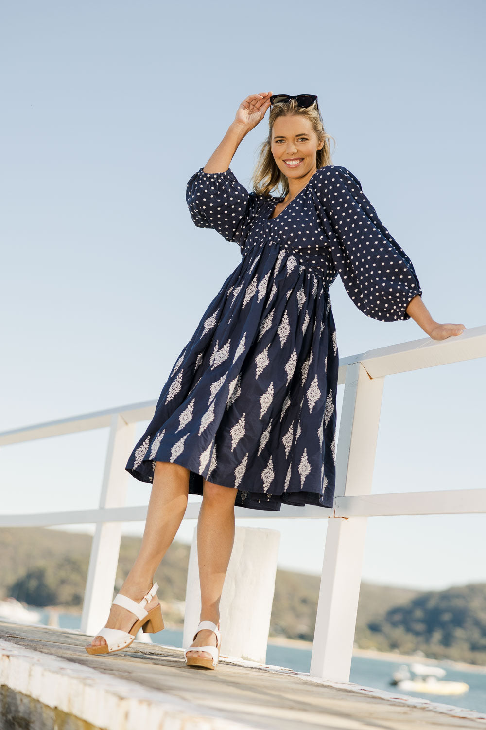 Talisman Women's Gaia Dress in Navy – birdsnest
